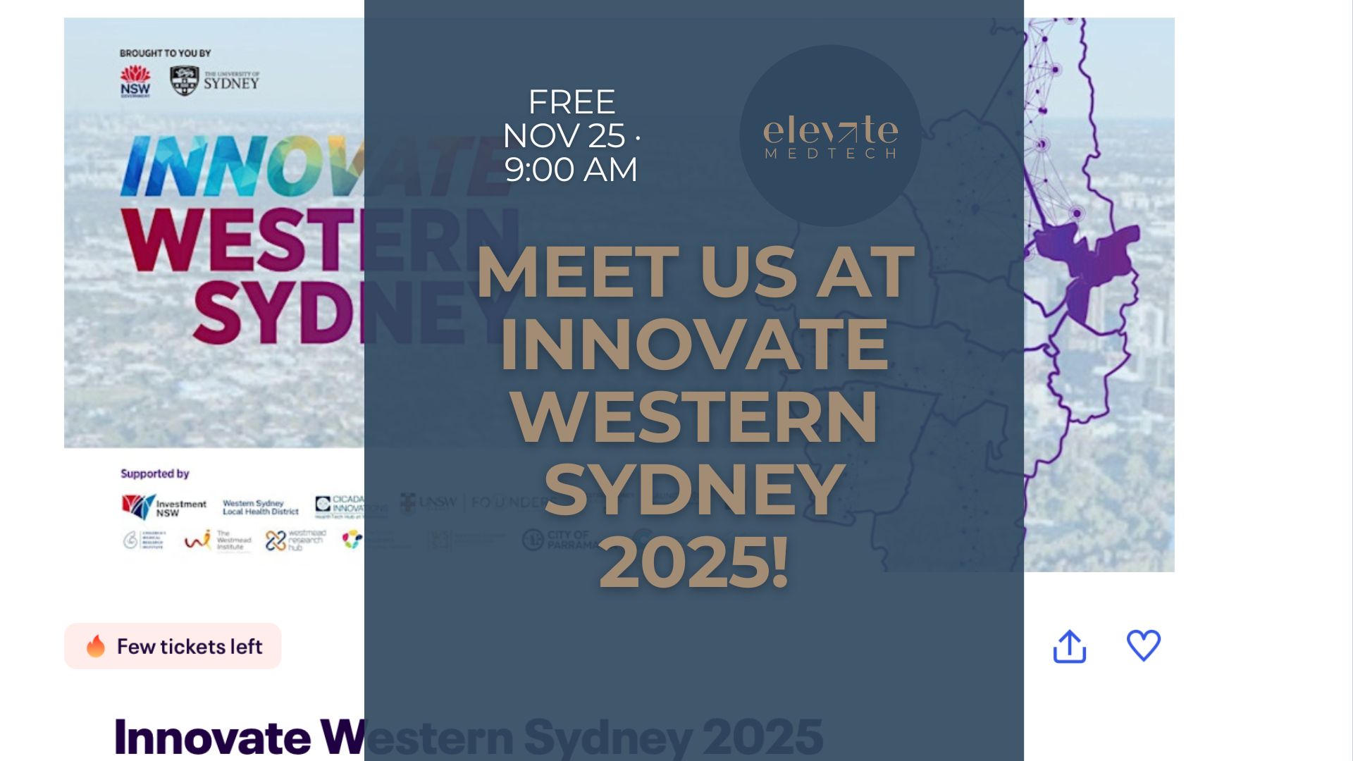 Meet us at Innovate Western Sydney 2025! - Elevate MedTech